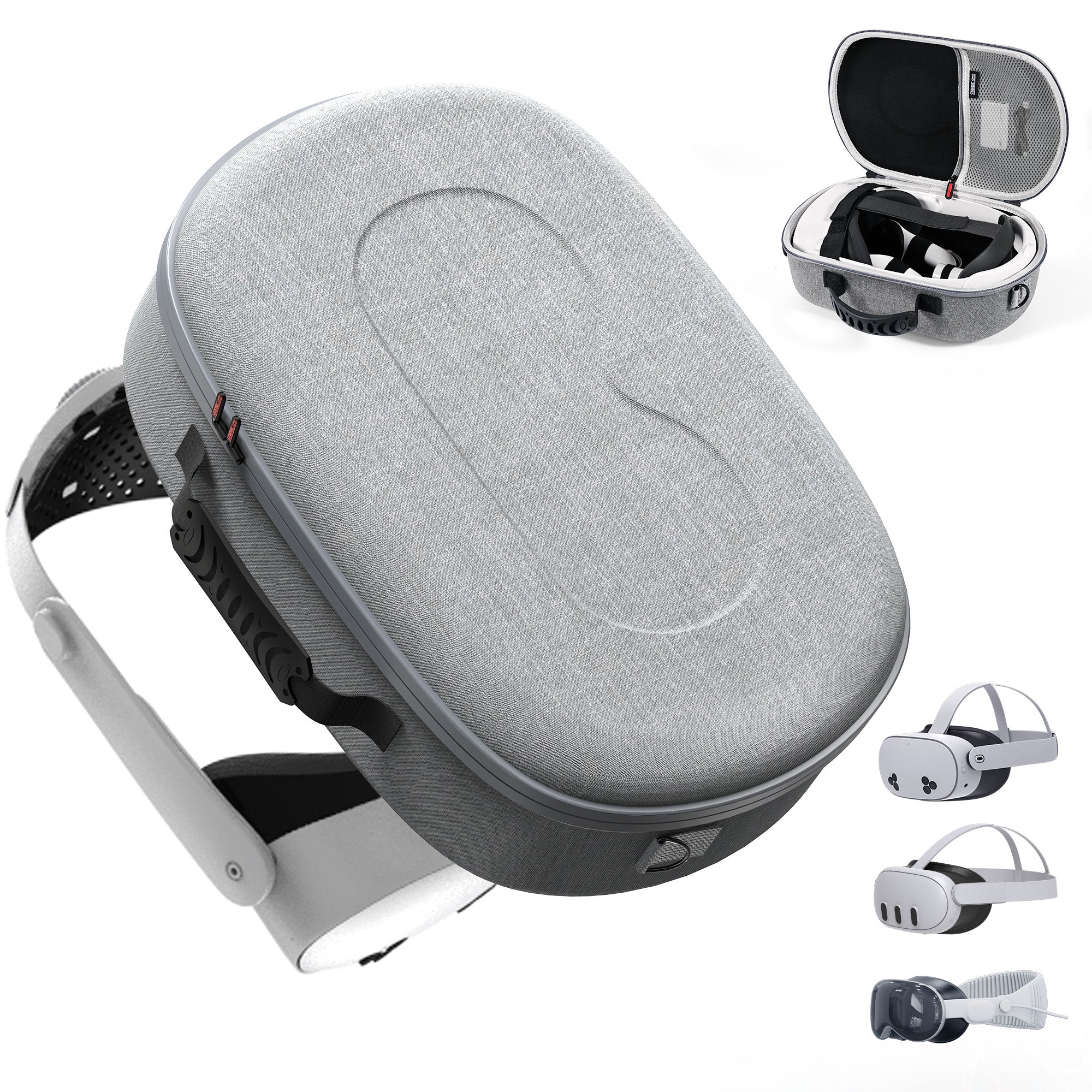 Motorcycle Cover Hard Carrying Case For Meta Quest 3S/Quest 3/Vision ...